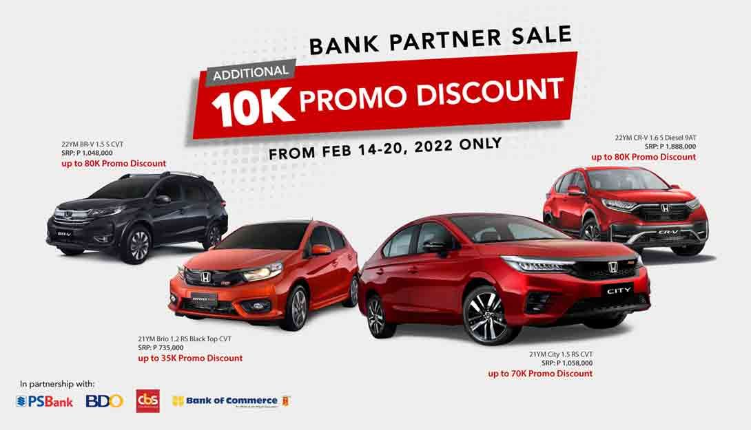 Honda Cars Philippines › Honda launches another Bank Partner Sale ...