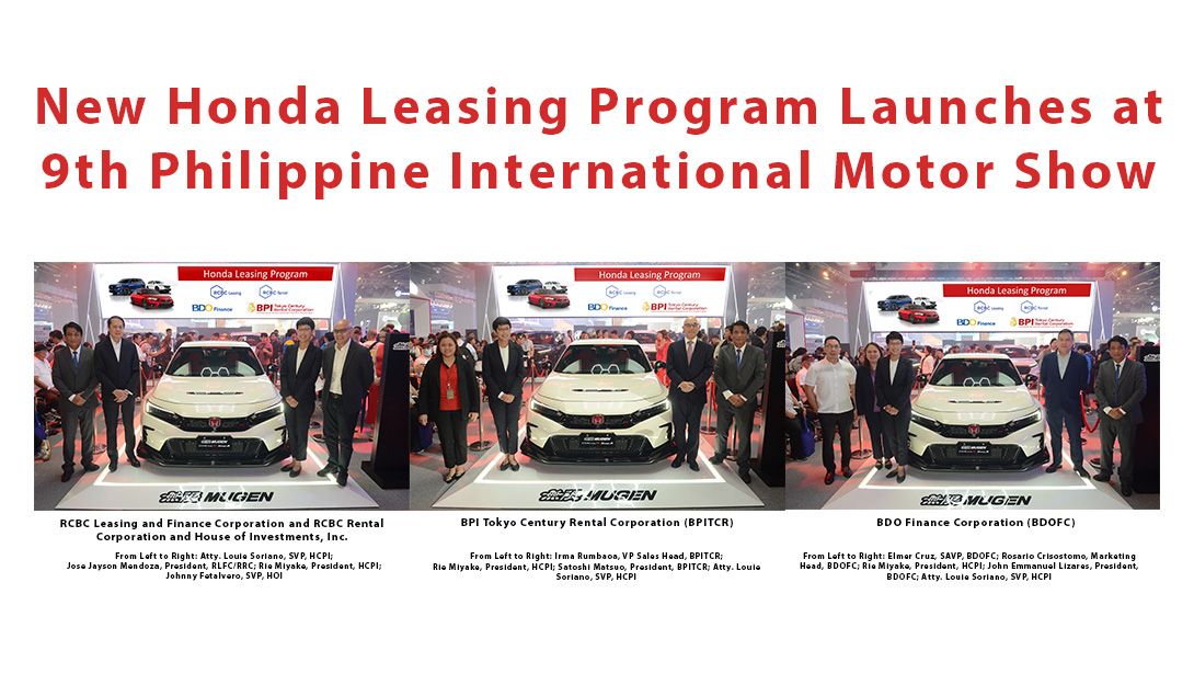 Honda Cars Philippines › New Honda Leasing Program Launches at 9th ...