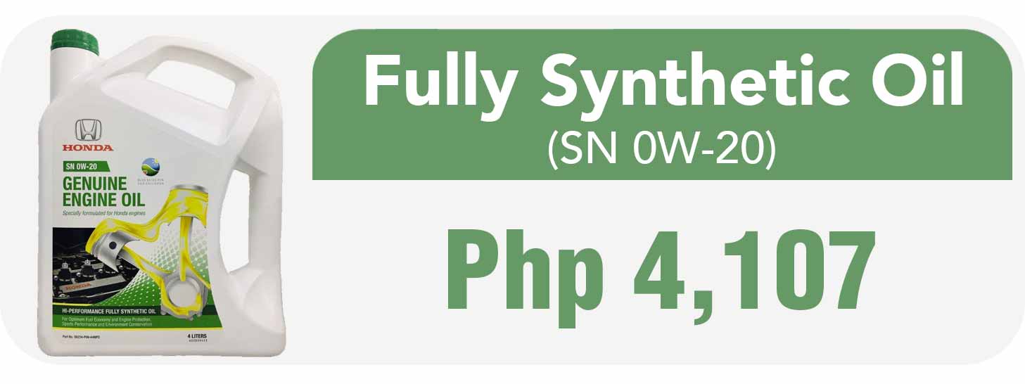 Honda Cars Philippines › All-in Honda Change Oil Packages