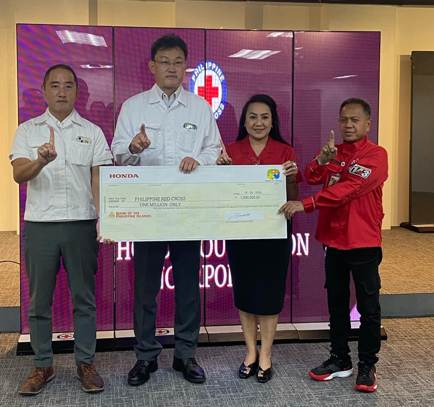 Honda Cars Philippines › Honda Foundation Donates PHP 1-Million to Aid ...